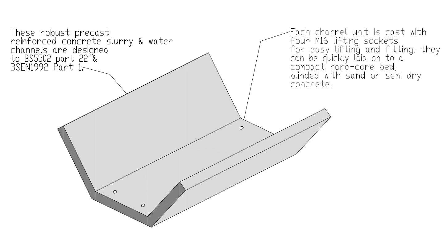 V-Shaped Water Channel – Craven Concrete